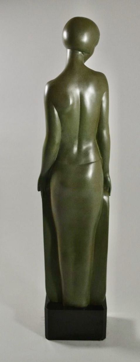 1930s French Art Deco ” Ondine” Bronze Sculpture • Pierre Le Faguays ...